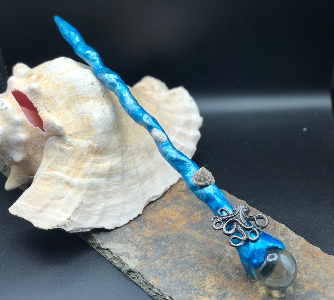 Mermaid/ Sea hag Under the Sea wand wand mermaid wand-sea hag wand ...