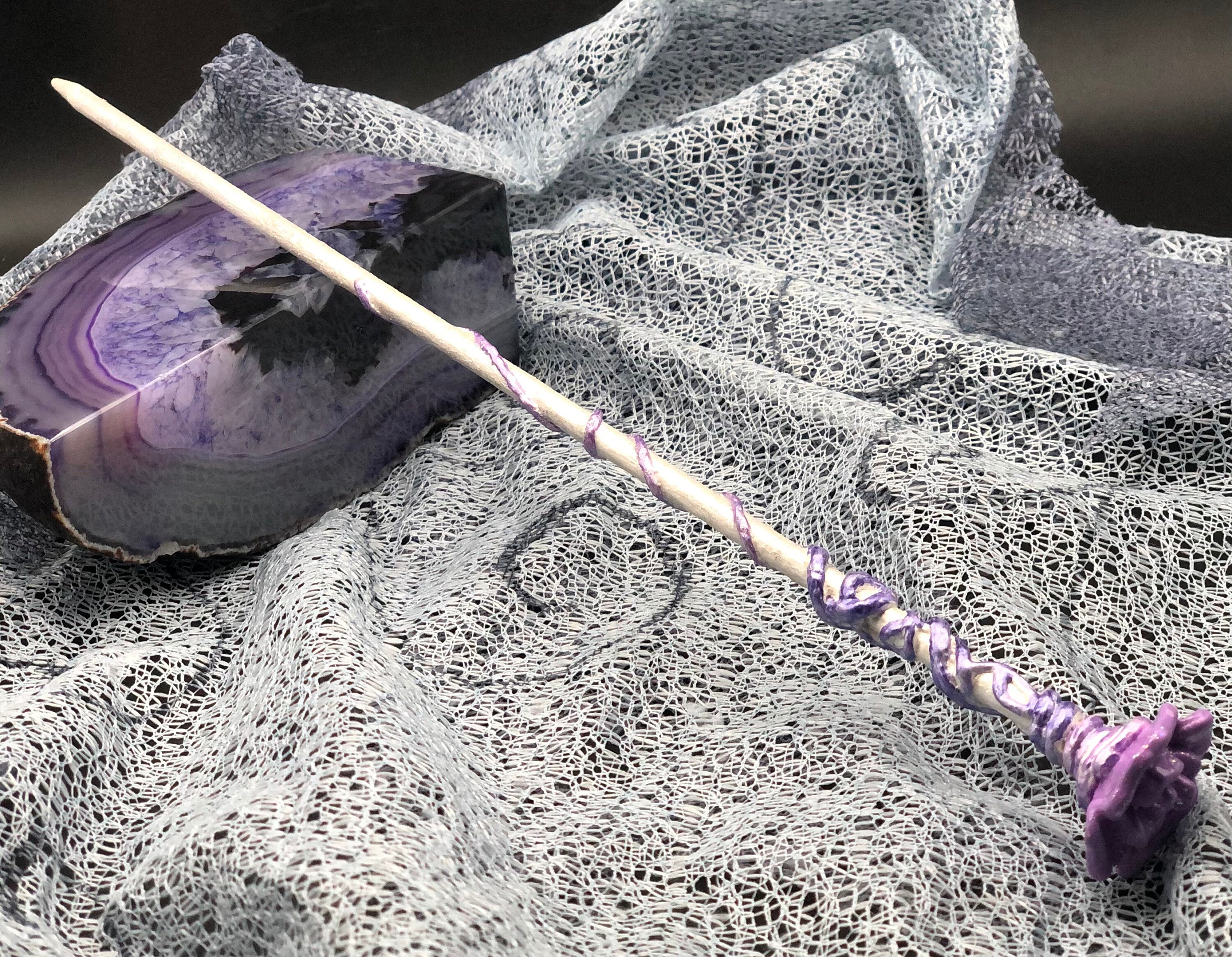Fairy witch wand-wands-white wand-Renaissance wand-pixie | Etsy