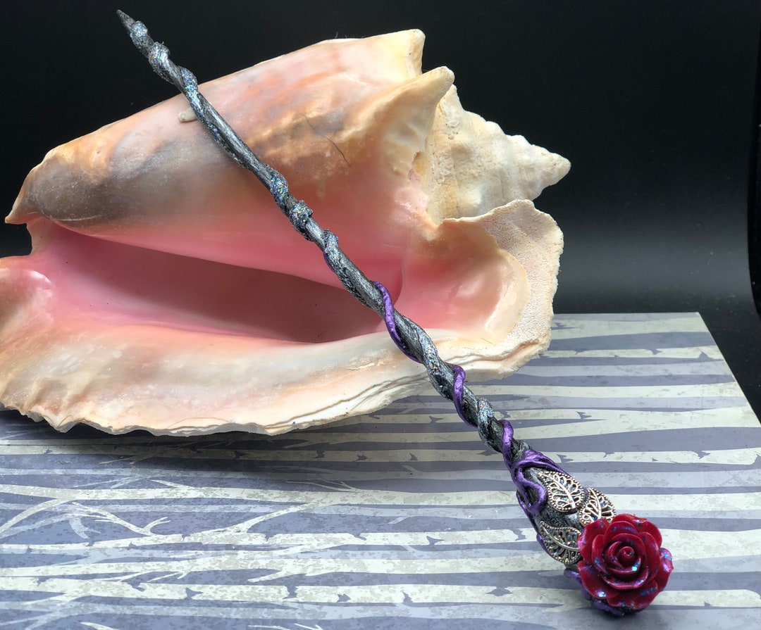 Witch/ Fairy Wand-purple Wand-wand-wizard Wand-pixie Wand-forest Wand ...