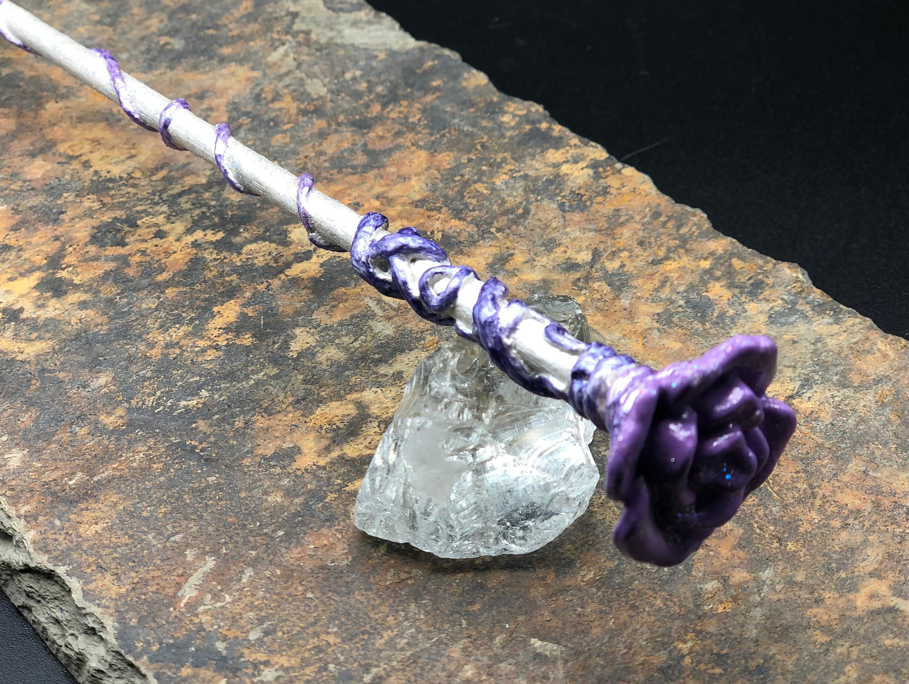 Fairy witch wand-wands-white wand-Renaissance wand-pixie | Etsy