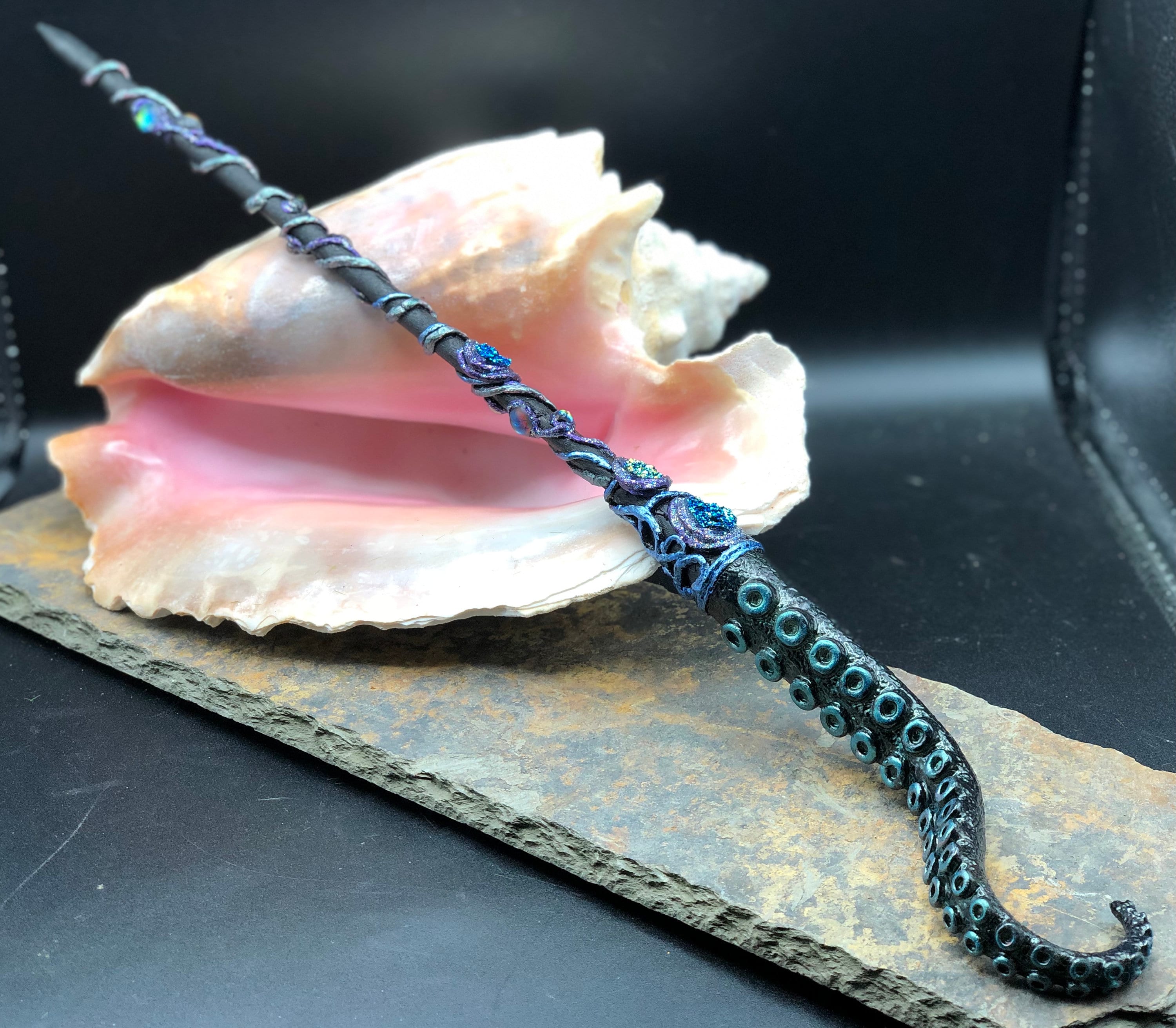 Sea Hag Octopus Sea Wand-mermaid Wand-pirate Wand-witch - Etsy