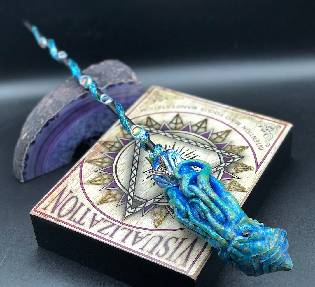 Octopus Mermaid Ocean Wand Wand Ocean Wand Sea Wand Pirate Wand Blue ...