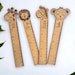 Safari Animal Wooden Bookmark Ruler | Personalised Ruler | Kids ...