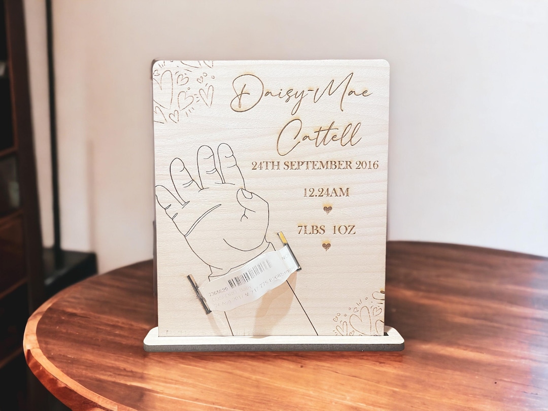 Baby Keepsake | Birth Band Hospital Band Keepsake |gift for New Mum ...