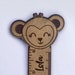 Safari Animal Wooden Bookmark Ruler | Personalised Ruler | Kids ...