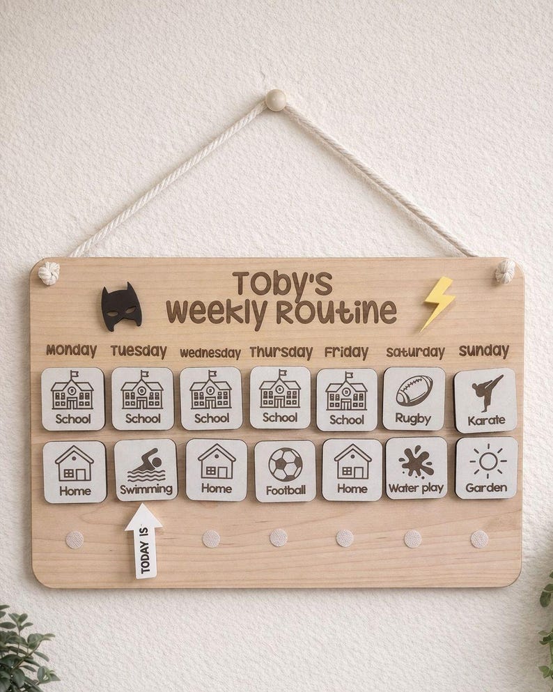 Personalised AM & PM Routine Board | SEN Visual Schedule for Kids ...