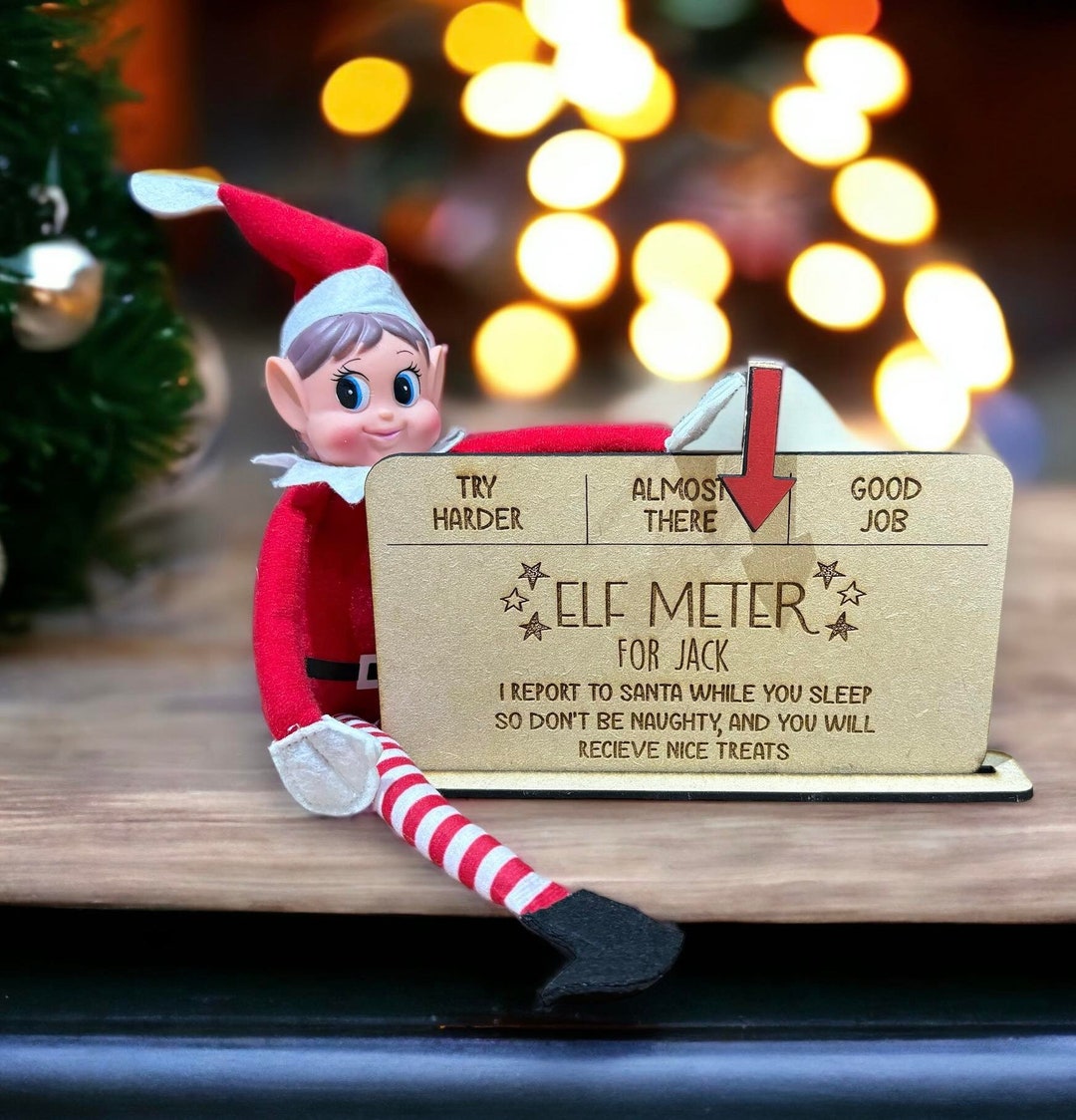 Personalized Elf Meter | Christmas Behaviour Chart Prop - Etsy