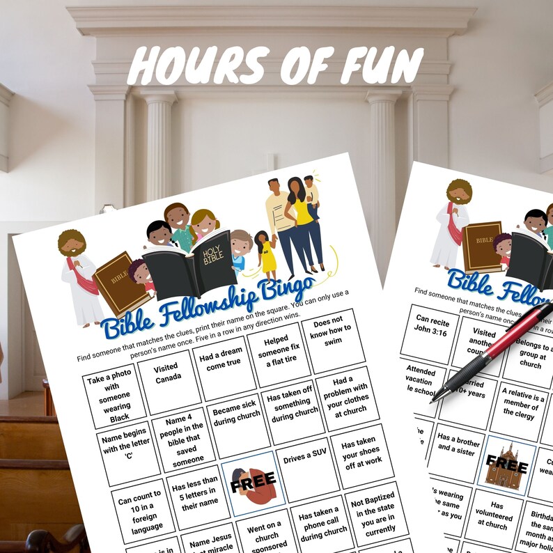 Fellowship Printable Bingo Game Have Fun Getting to Know Each Other ...