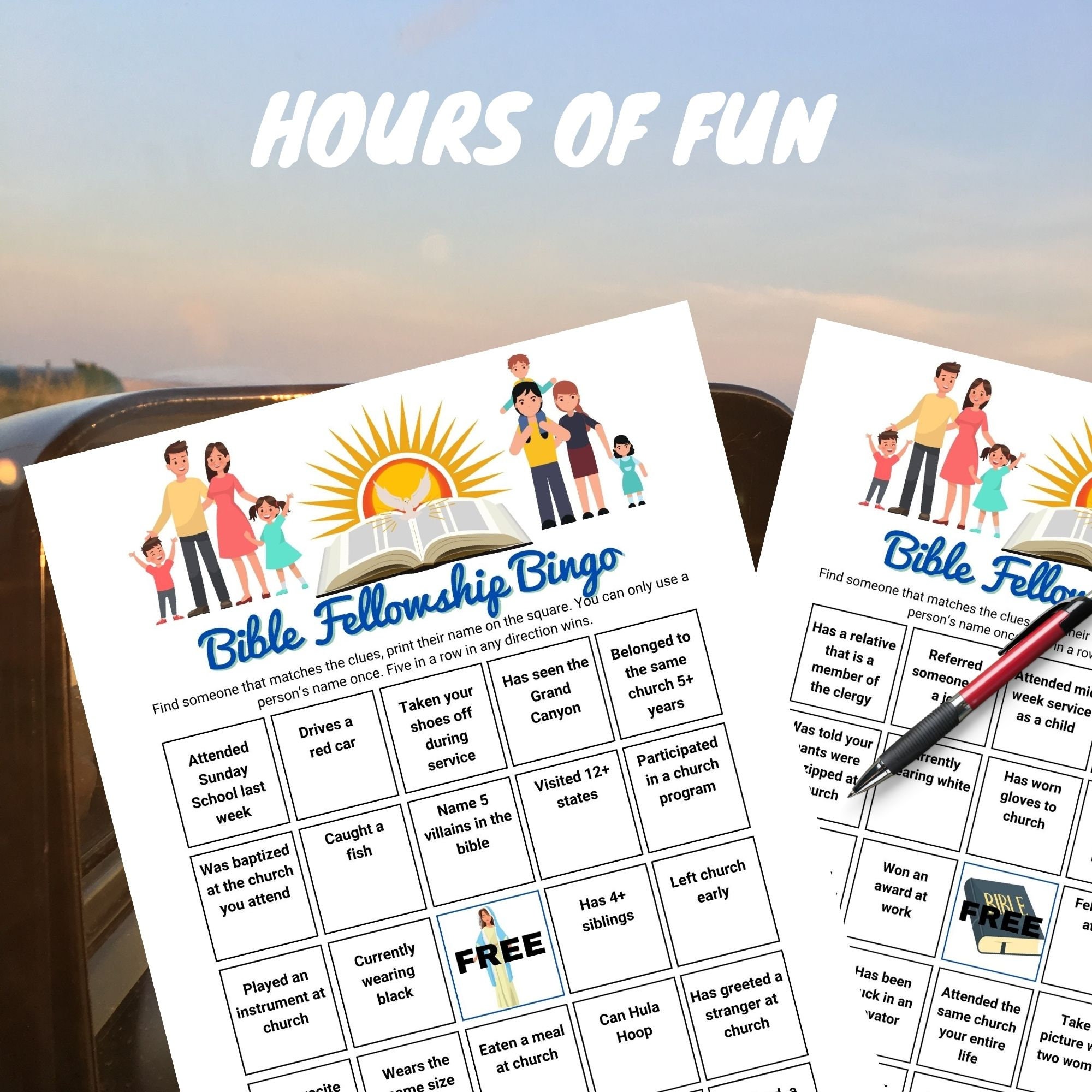 Fellowship Printable Bingo Game Have Fun Getting to Know Each Other ...