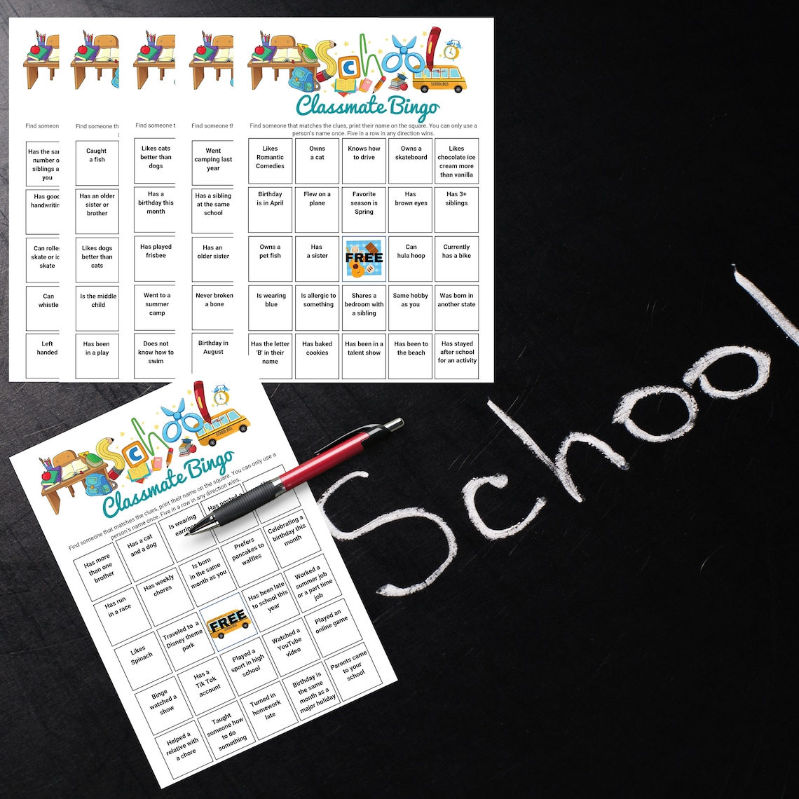 Classmate Printable Bingo Game. Students Will Have Fun While Getting to ...