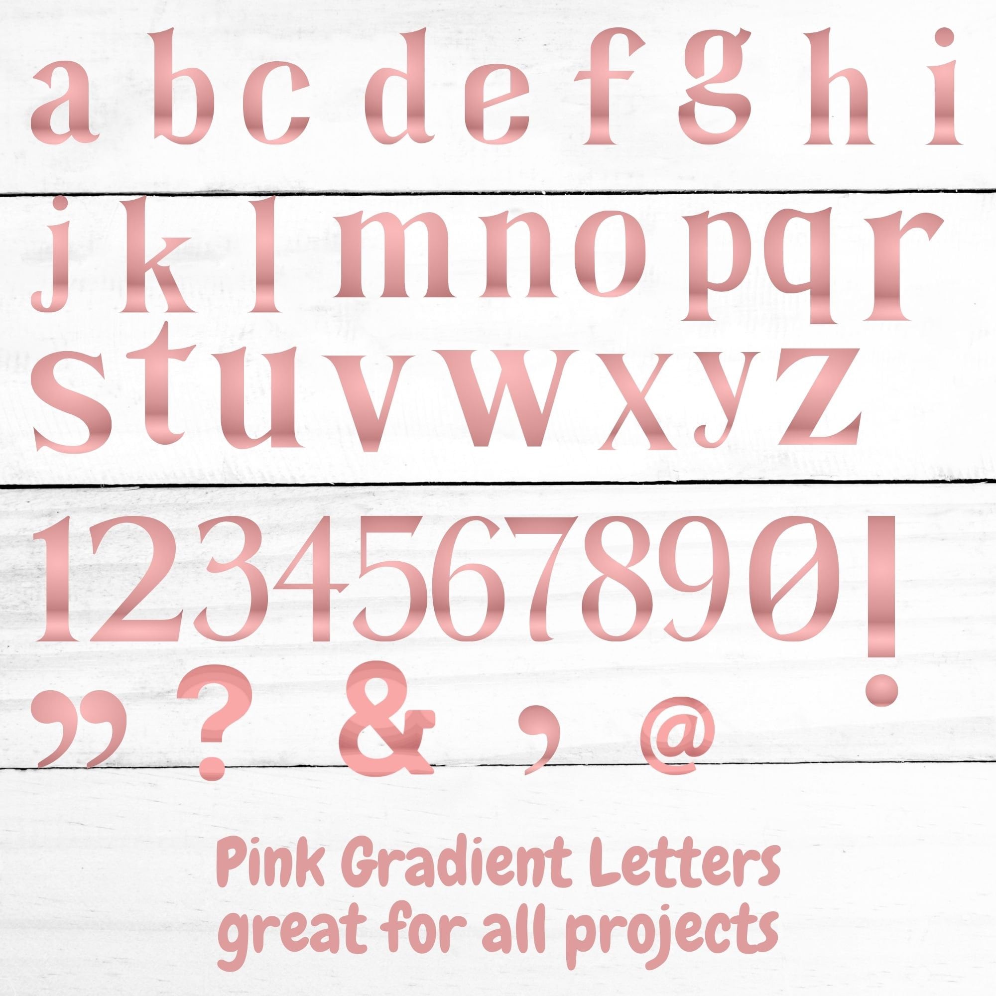 Pink Alphabet Clipart, SVG, PNG Digital Alphabet A-Z Lowercase Letters ...