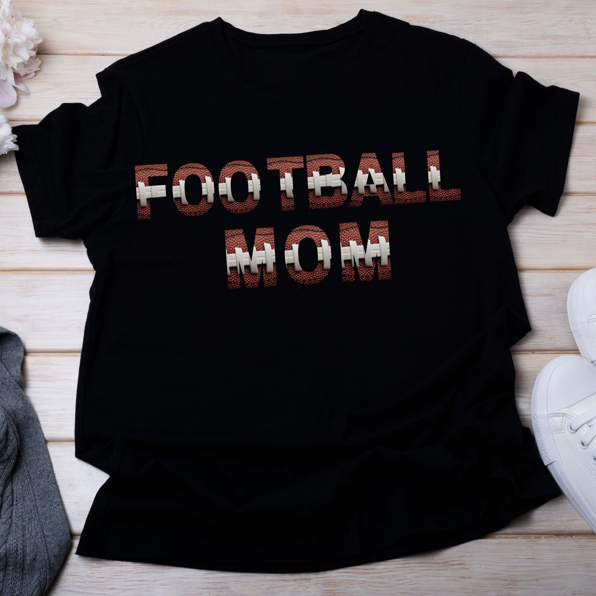 Football Uppercase Letters SVG/PNG Clipart Alphabet and Numbers Instant ...