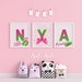 Pink & Green Gradient Uppercase Alphabet SVG/PNG Clipart Letters ...