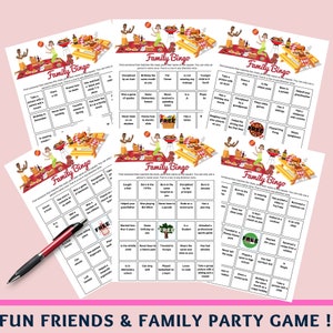 Family Printable Bingo Game Relatives Will Have Fun While Getting to ...