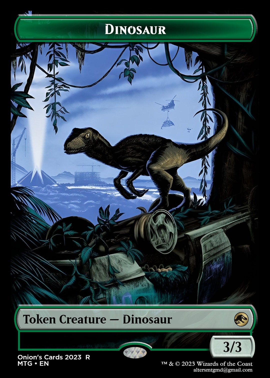 Token Creature Dinosaur MTG PROXY Dinosaur/jurassic Park - Etsy