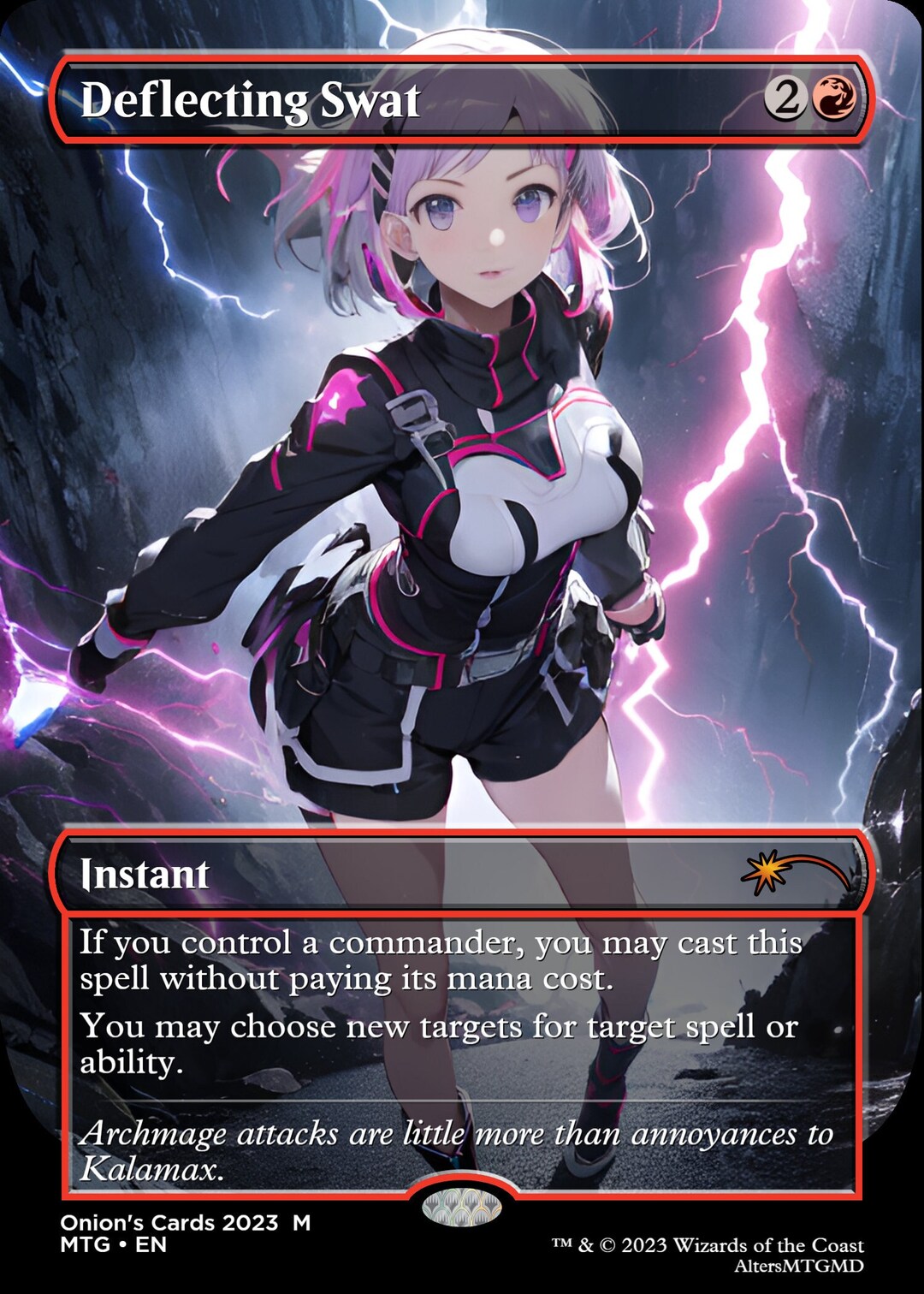 Deflecting Swat Instant MTG PROXY Anime Waifu - Etsy