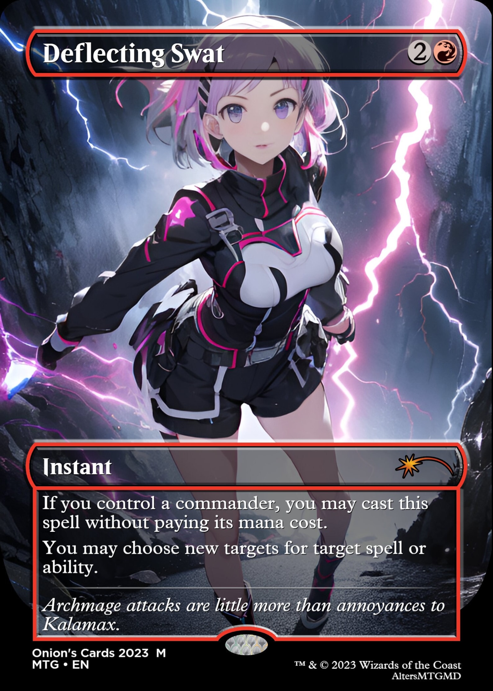 Deflecting Swat Instant MTG PROXY Anime Waifu - Etsy