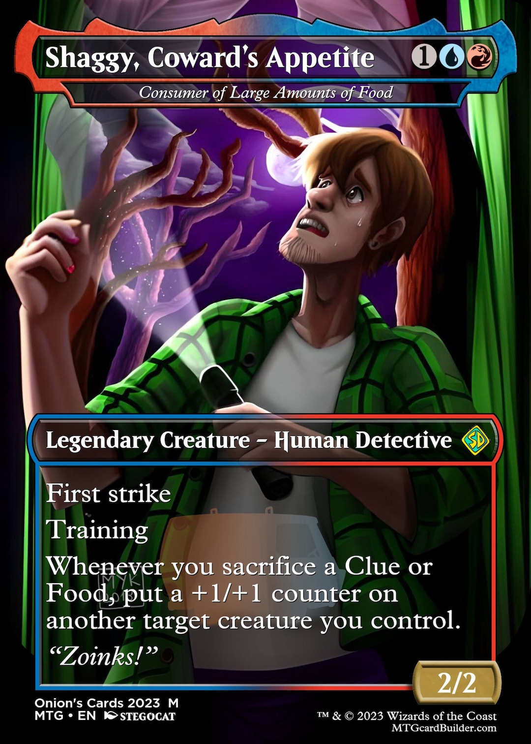 Shaggy, Coward's Appetite Creature MTG PROXY Scooby-doo - Etsy