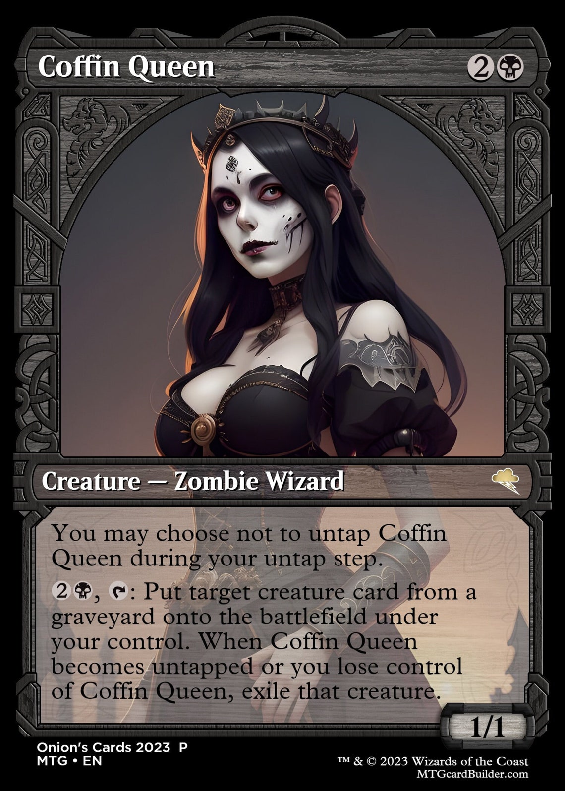 Coffin Queen Creature MTG PROXY Anime Waifu - Etsy