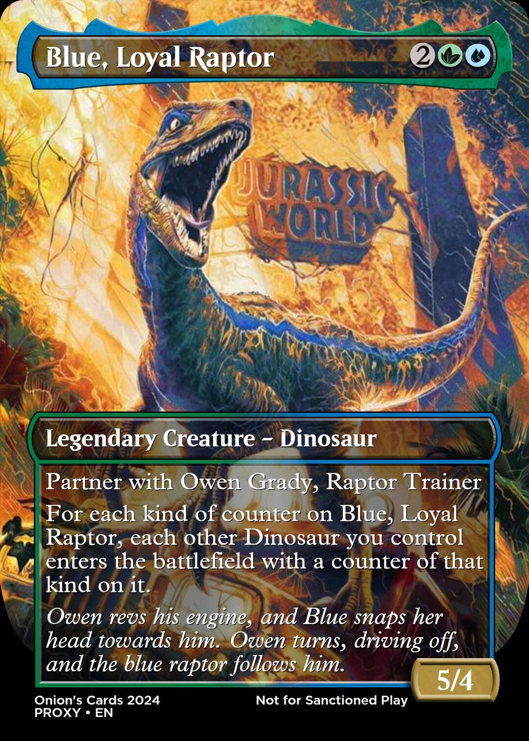 Blue, Loyal Raptor Creature PROXY Dinosaur - Etsy