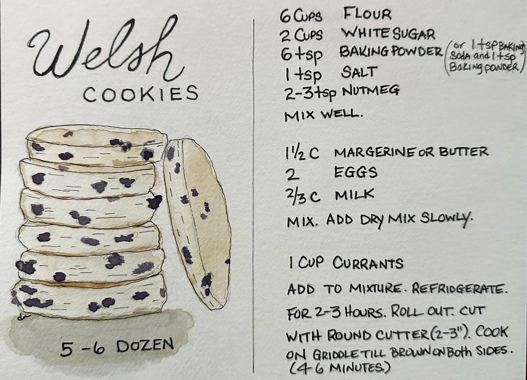 Custom Illustrated Recipe Cards - Etsy