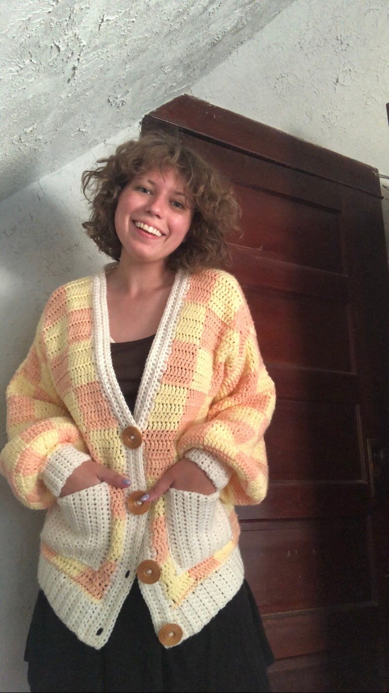 Checkerboard Cardigan