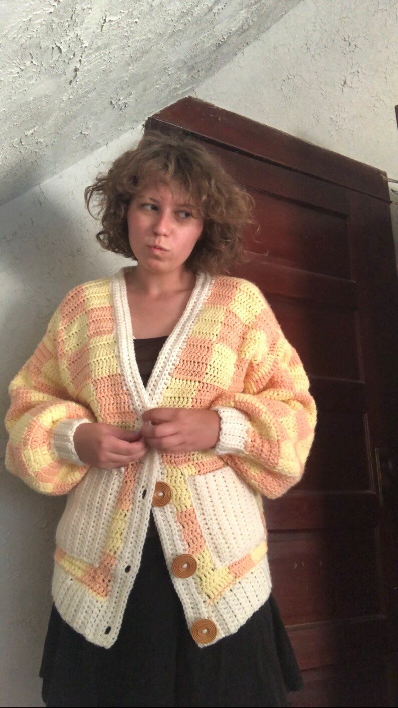 Checkerboard Cardigan