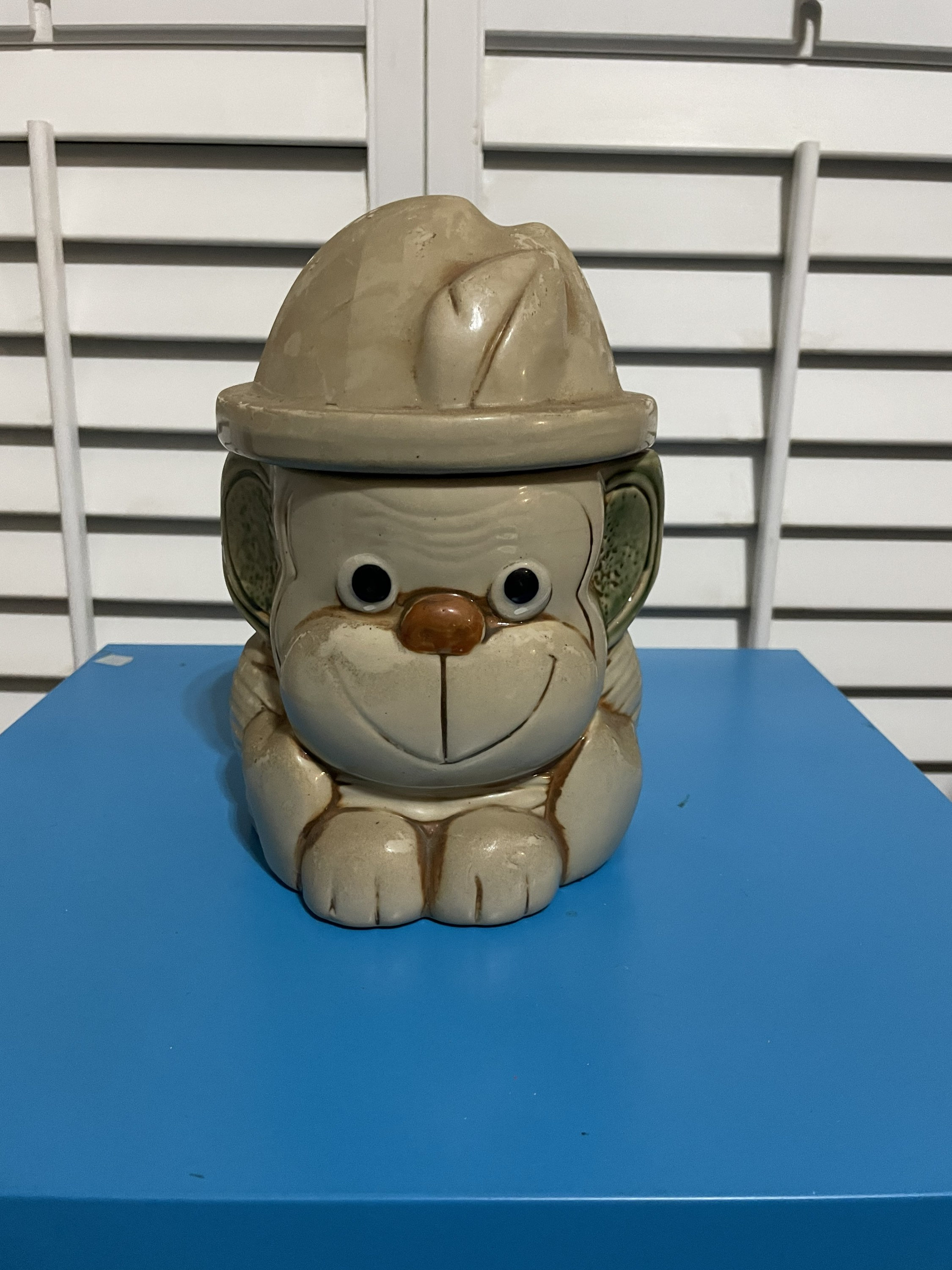 Vintage Monkey Cookie Jar - Etsy
