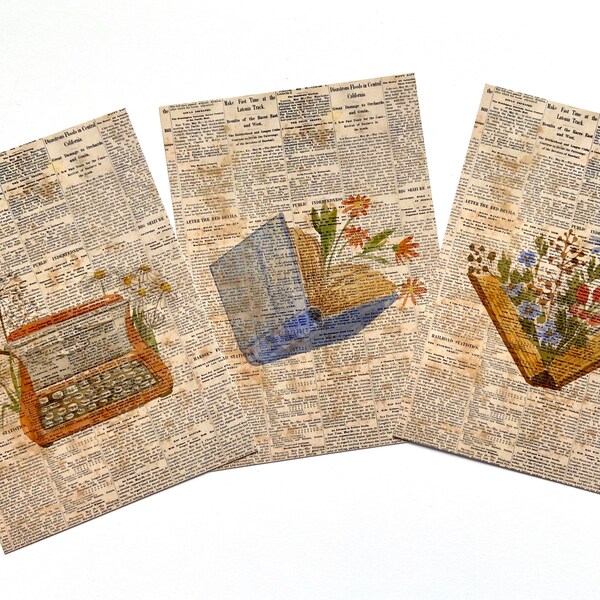 Reading Postcards - Etsy