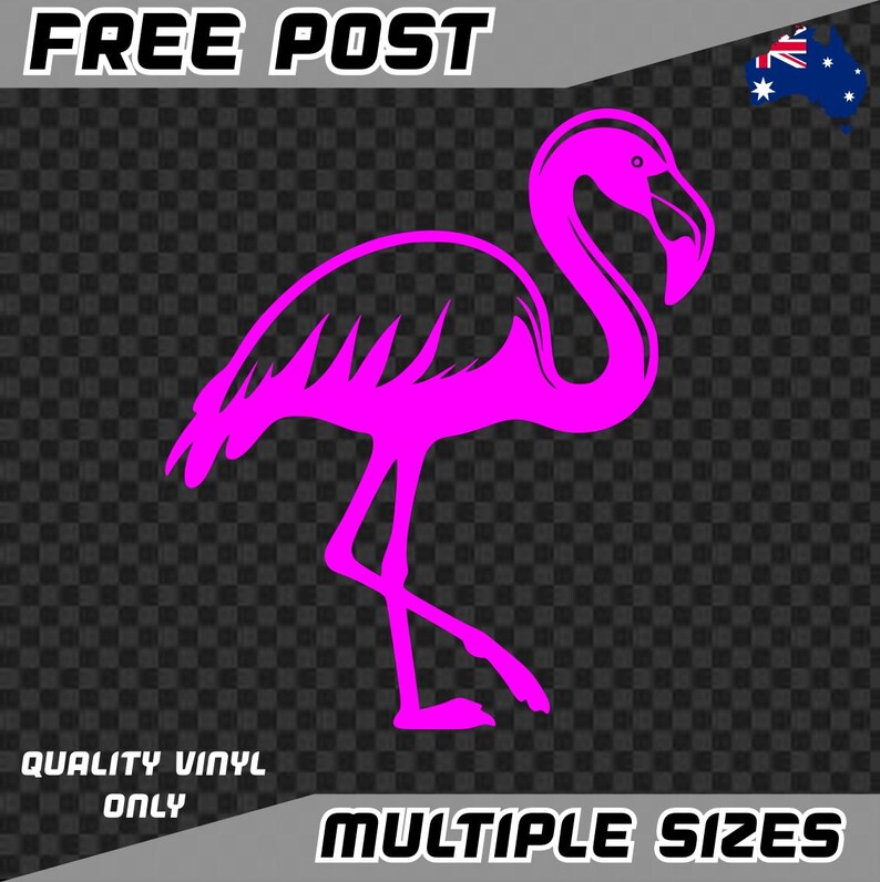 Flamingo Sticker Car Decal Vinyl Window Bird Animal Nature Novelty ...