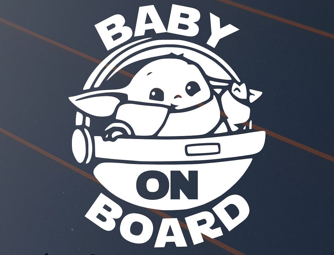 Baby on Board Vinyl Decal Sticker Car Window Kids Baby Mum Boy Funny ...