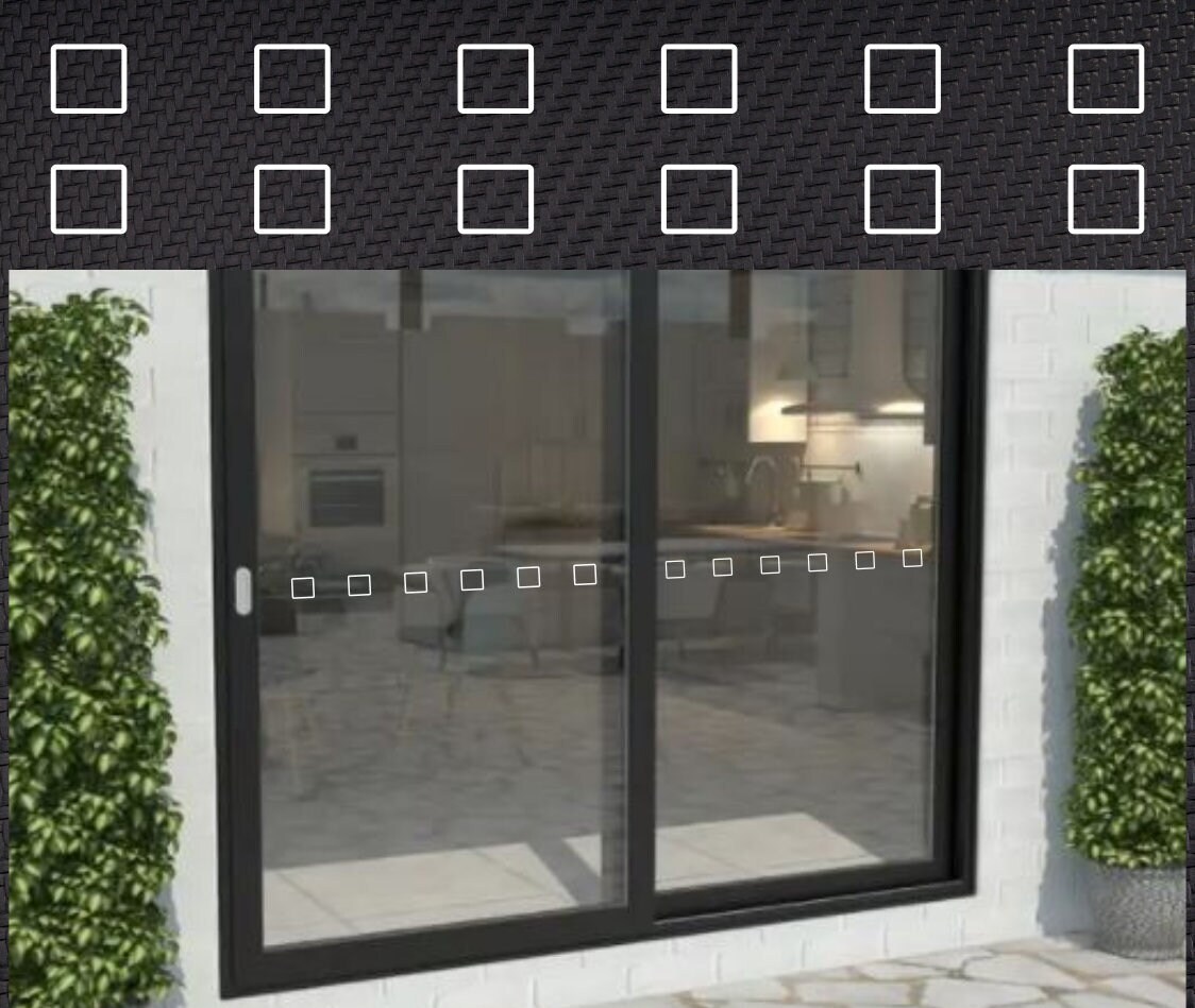 Safety Glass Sliding Door X2 Vinyl Decal Sticker Window Protection ...
