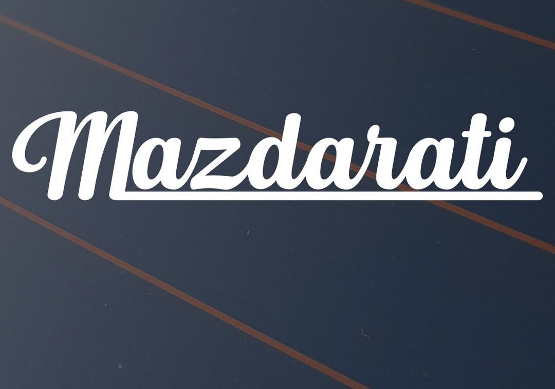 Mazdarati Sticker Car Decal Vinyl Window for Mazda 3 6 Funny RX7 Rotary ...