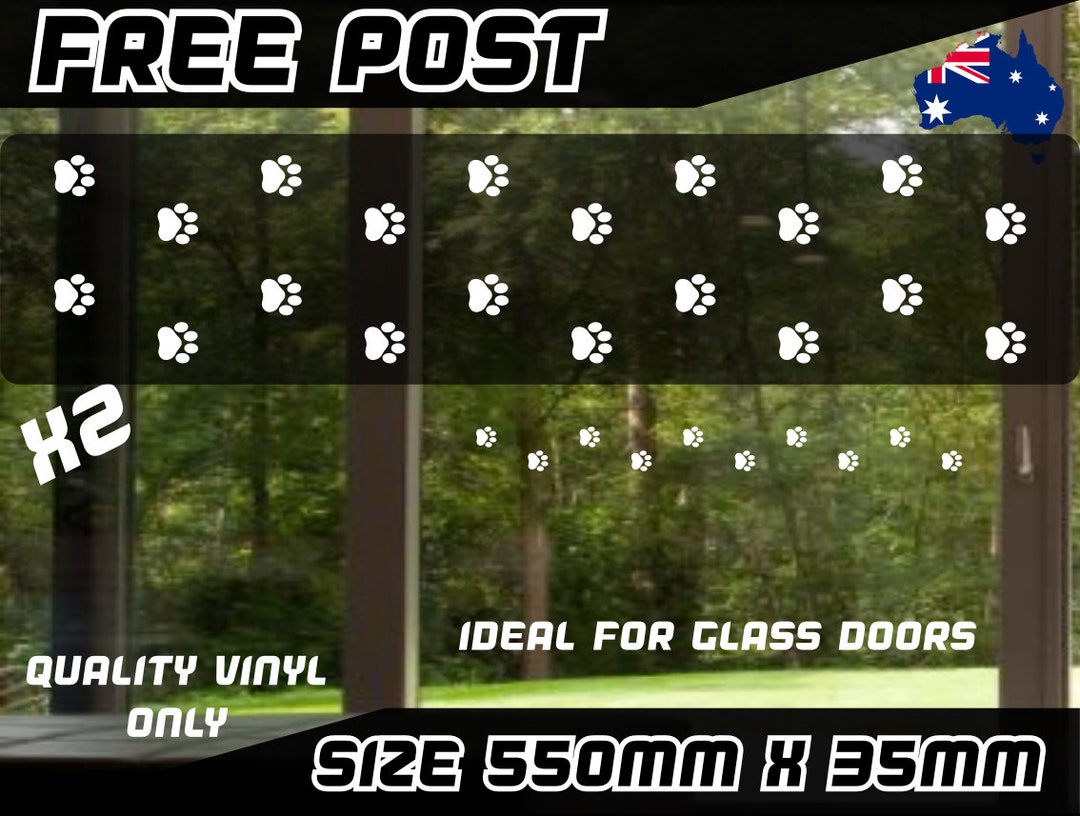 Safety Glass Sliding Door X2 Vinyl Decal Sticker Window Protection ...