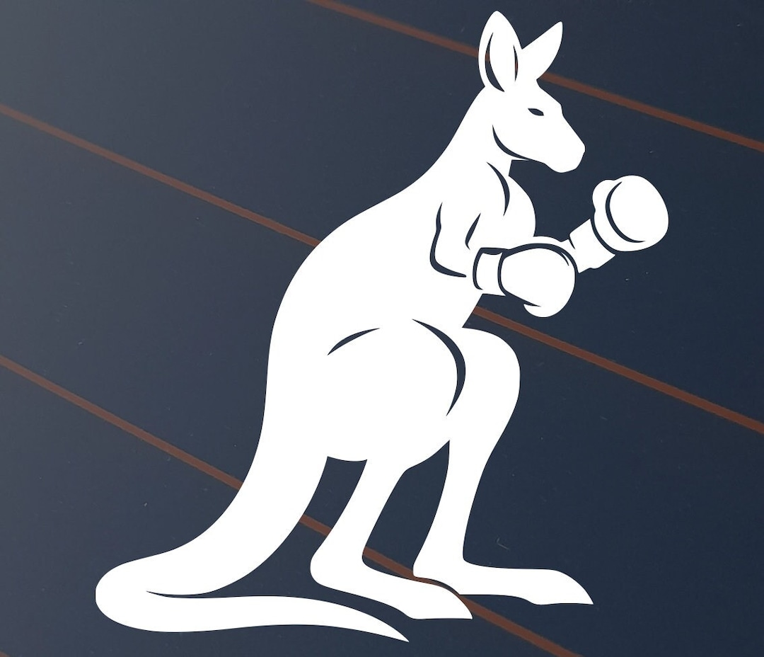 Boxing Kangaroo Sticker Decal Car Window Southern Cross Australian ...