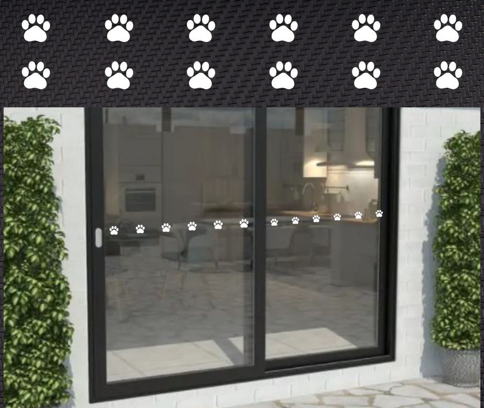 Safety Glass Sliding Door X2 Vinyl Decal Sticker Window - Etsy
