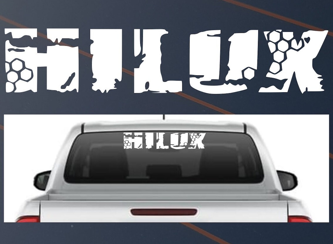 Hilux Sticker Car Decal Vinyl Window for Toyota 4x4 SR5 4WD Ute BNS TRD ...
