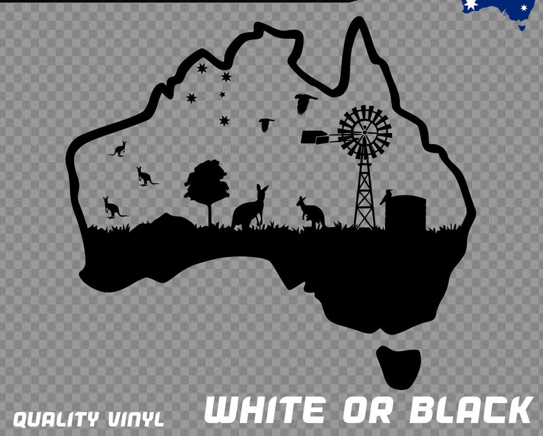 Aussie Outback Sticker Car Decal Vinyl Australia Country Caravan Window ...