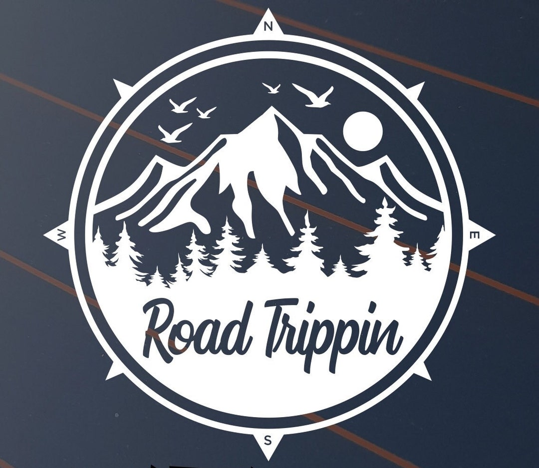 Road Trip Sticker Car Decal Vinyl Australia Caravan Adventure Compass ...