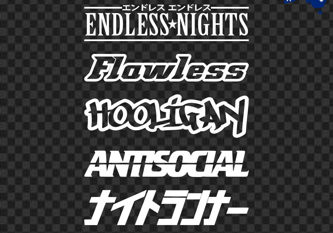 JDM Rear Window Sticker Car Decal Banner Vinyl Drift Hoon Drag Turbo ...