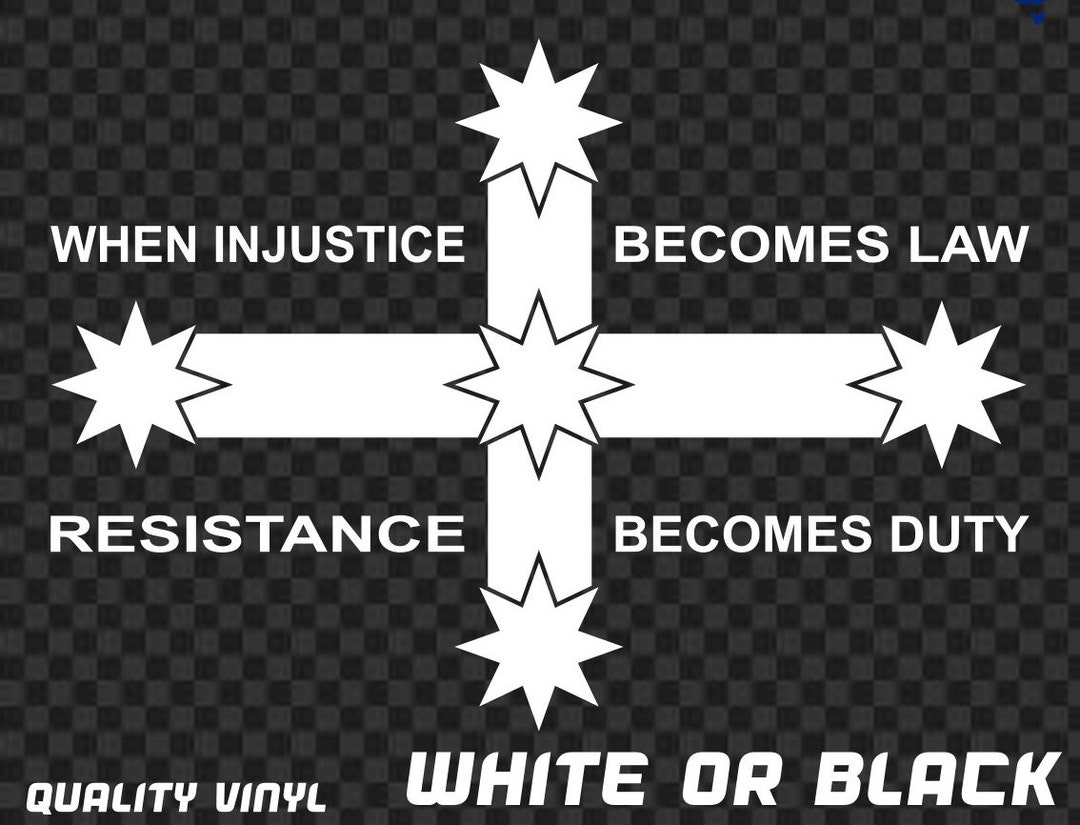 Eureka Stockade Flag Vinyl Decal Sticker Car Window Australia Southern ...
