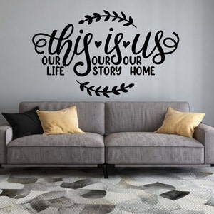 This is Us Sticker Vinyl Decal Wall Art Quotes Removable Home DIY Love ...