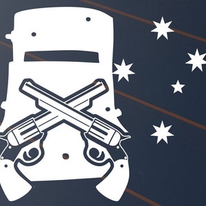 Ned Kelly Southern Cross Sticker Car Decal Vinyl Window Australia ...