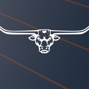 Long Horn Sticker Car Decal Vinyl Window Longhorn 4x4 Country Williams ...