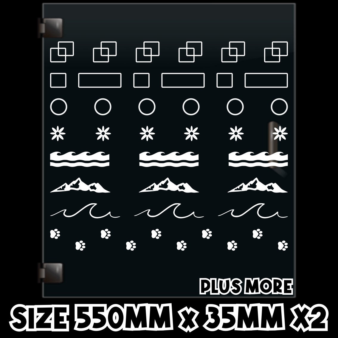 Safety Glass Sliding Door X2 Vinyl Decal Sticker Window Protection ...