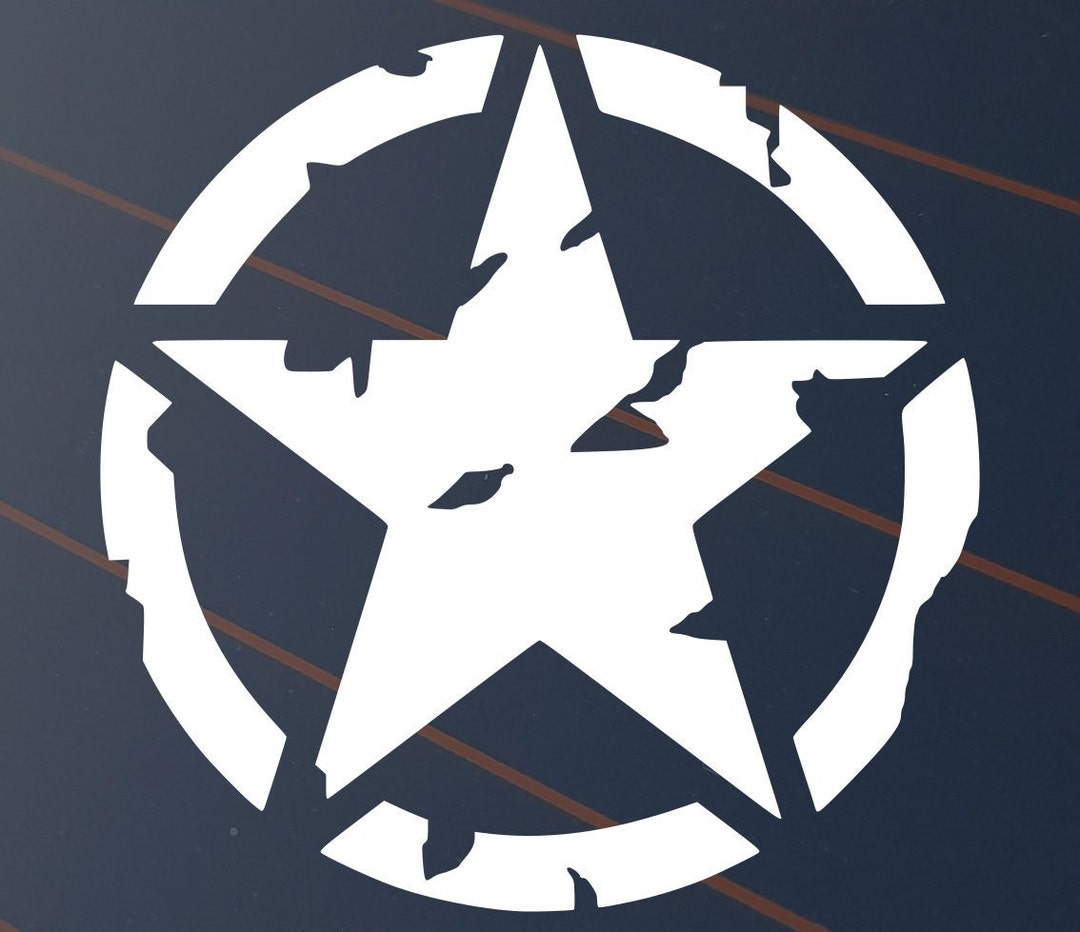 Army Star Sticker Car Decal Vinyl Window 4x4 4WD Ute Military Unit ...