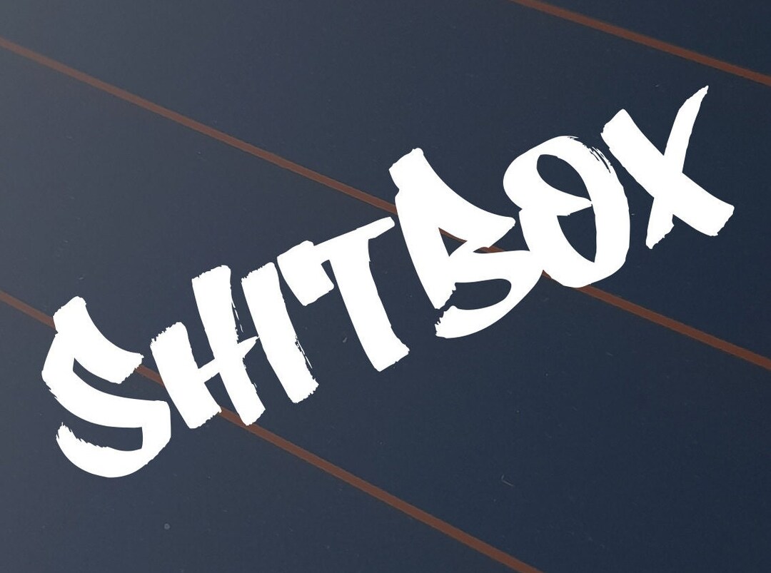 Shitbox Sticker Car Decal Vinyl Window Banner Shit Box Ute 4x4 JDM ...