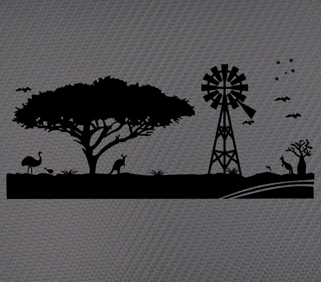 Aussie Outback Sticker Car Decal Vinyl Australia Country Caravan Window ...