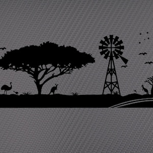 Aussie Outback Sticker Car Decal Vinyl Australia Country Caravan Window ...