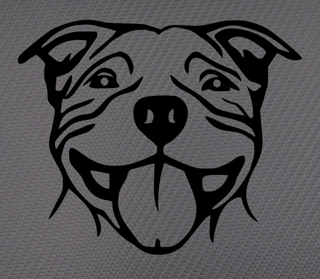 Staffy Vinyl Decal Sticker Car Window Staffordshire Staffie Dog Animal ...